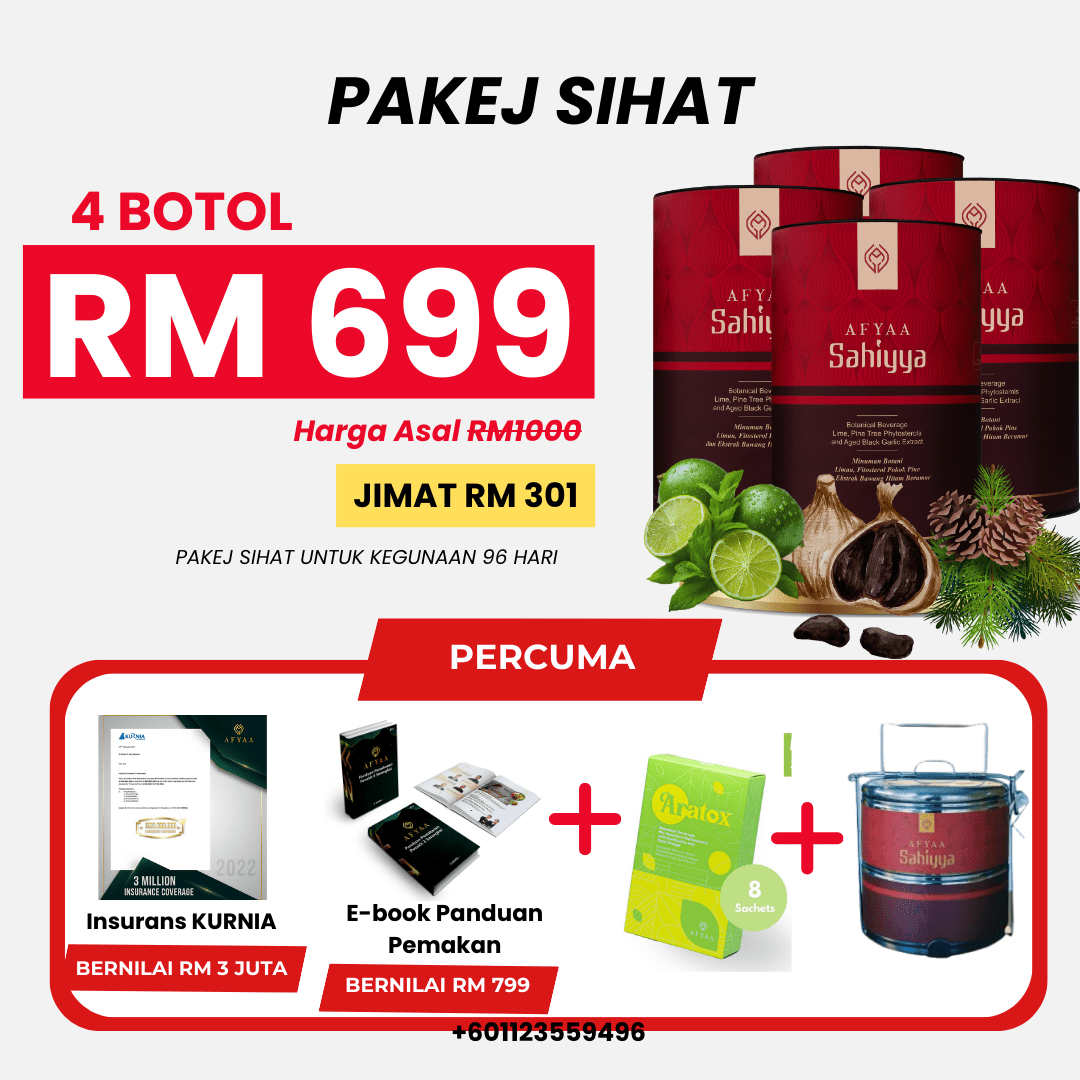 4 BOTOL AFYAA PAKEJ SIHAT – Afyaa Sahiyya